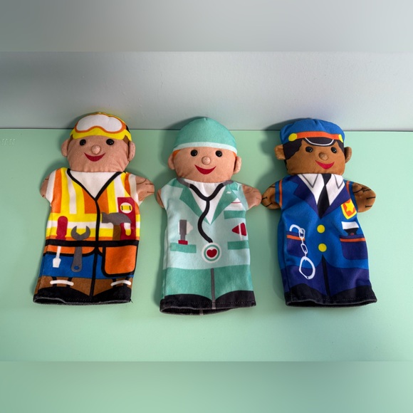 Melissa & Doug | Toys | Melissa Doug Jolly Helpers Hand Puppets Set Of ...